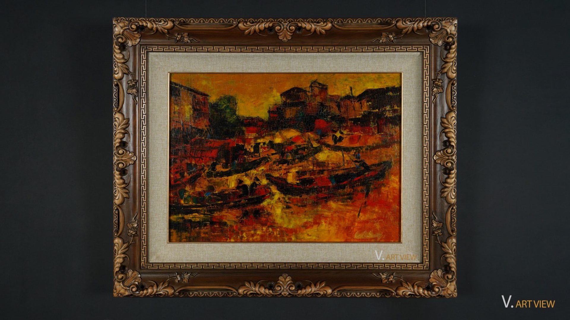 ABOUT THE OIL PAINTING “HOI AN WATERFRONT” * OF ARTIST LE BA DANG ...